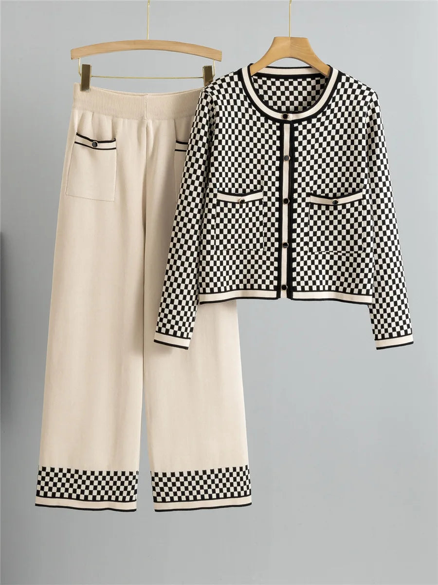 Checkmate Studio Knit Set – FIORENE – Fiorene